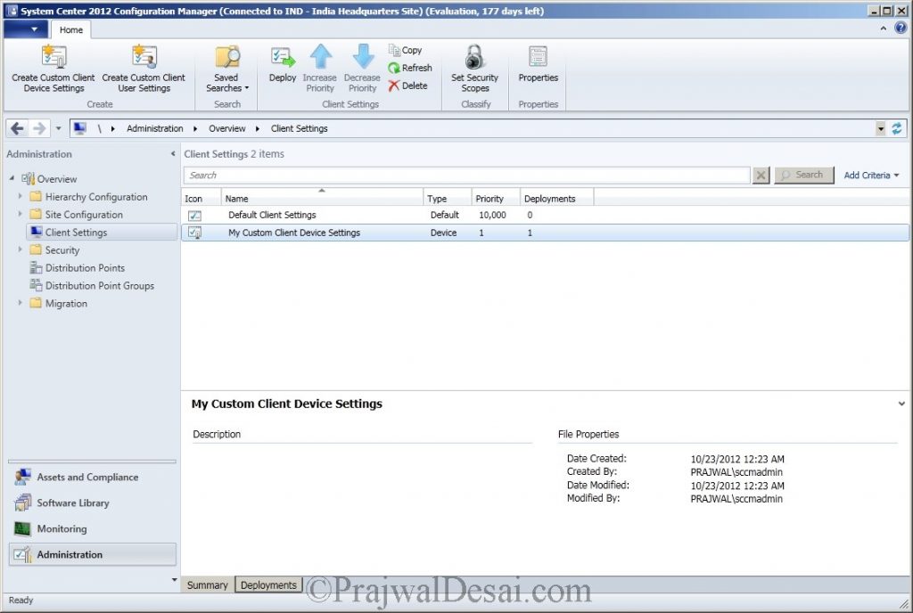 Deploying SCCM 2012 Part 9 – Create and Configure Custom Client Device ...