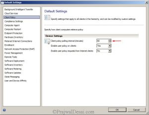 Default Client Settings in SCCM 2012 SP1 Snap3 » Prajwal Desai