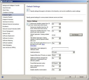 Default Client Settings In SCCM 2012 SP1 Snap5 » Prajwal Desai