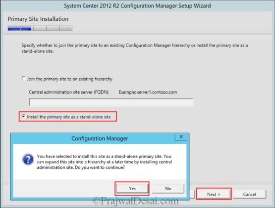 Installing System Center 2012 R2 Configuration Manager » Prajwal Desai