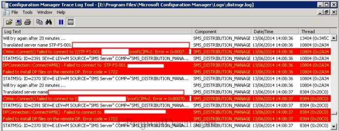 Error 0x800706BA Failed to install Distribution Point » Prajwal Desai