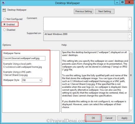 Deploy Desktop Background Wallpaper using Group Policy » Prajwal Desai