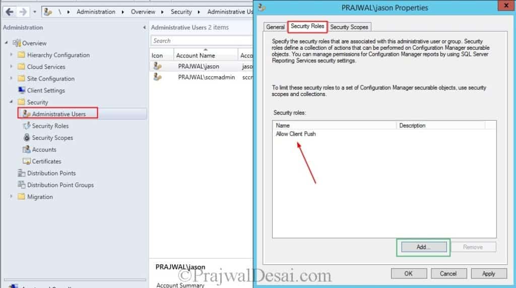 Minimum Permissions required to push SCCM client agent » Prajwal Desai
