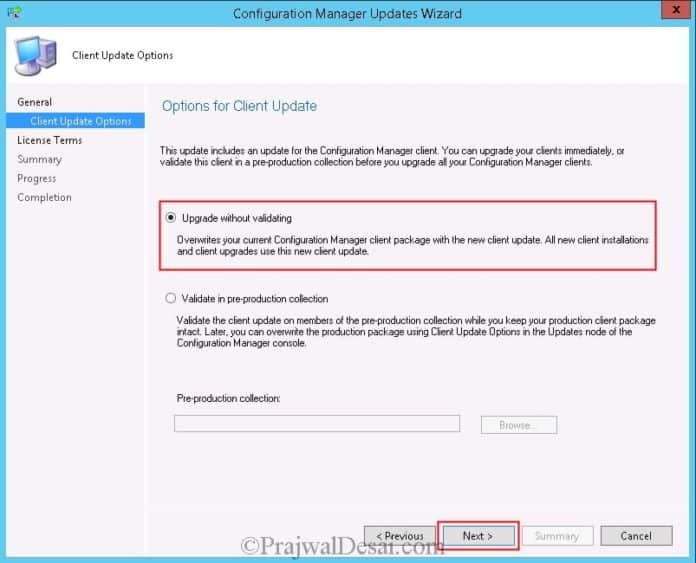 Update Rollup for SCCM current branch version 1602
