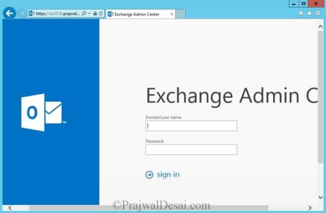 Step by Step Guide to Install Exchange Server 2016