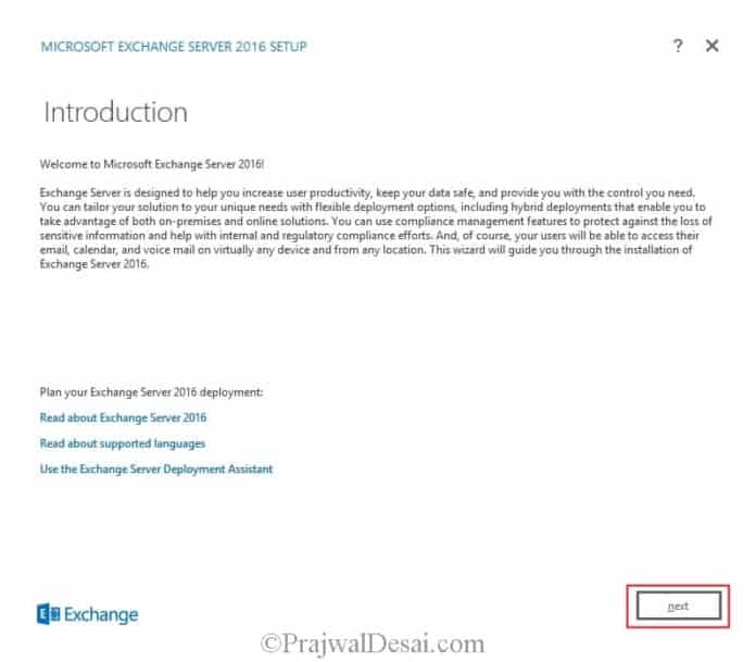 Step by Step Guide to Install Exchange Server 2016