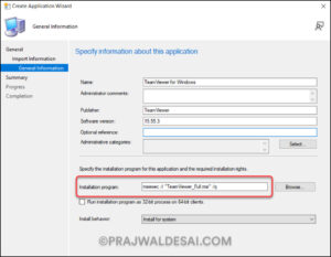 Deploy TeamViewer using SCCM - Enterprise Deployment Guide » Prajwal Desai