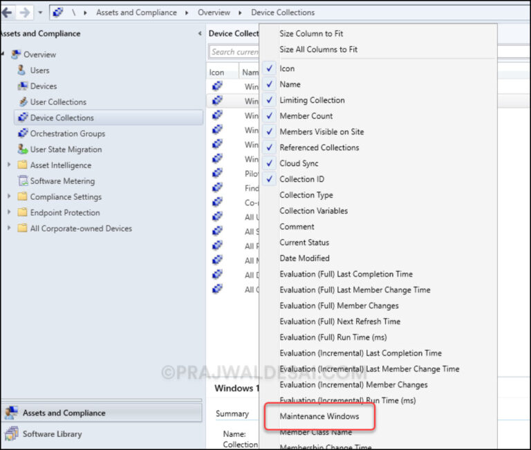 How to Configure Maintenance Windows in SCCM » Prajwal Desai