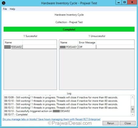 How to force Full Hardware Inventory on SCCM Clients » Prajwal Desai