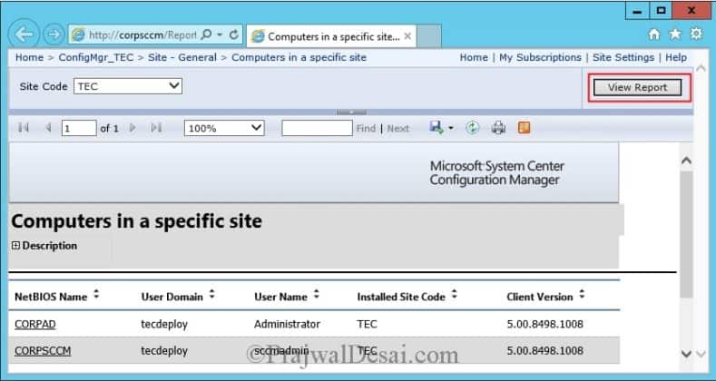Cannot run SCCM reports from locally installed console » Prajwal Desai