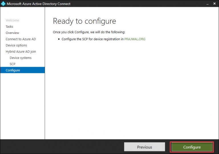 Configure Hybrid Azure AD Join using AAD Connect » Prajwal Desai