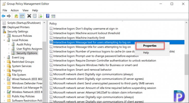 Configure Domain Controller Interactive logon Message