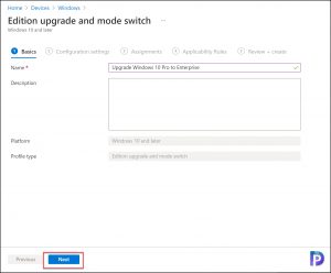 How to Upgrade Windows 10 Edition using Intune