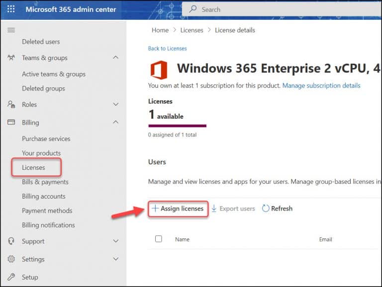 How to Assign Windows 365 License to Cloud PC User