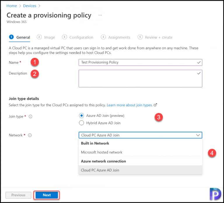 Create a Provisioning Policy in Windows 365 for Cloud PC » Prajwal Desai