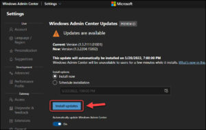 How to Install Windows Admin Center Updates » Prajwal Desai