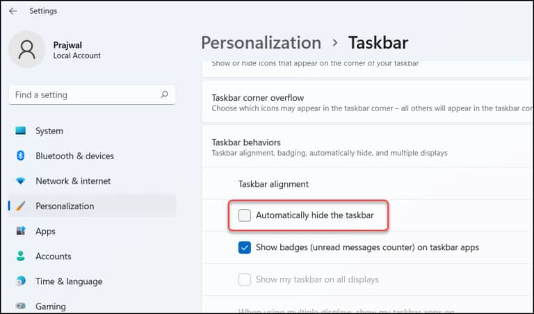 How to Auto-Hide Your Windows 11 or 10 Taskbar - 3 Best Ways