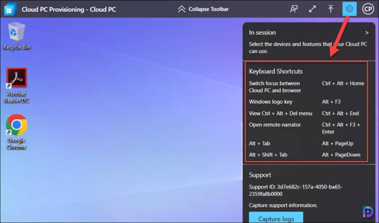 List of Windows 365 Cloud PC Keyboard Shortcuts » Prajwal Desai