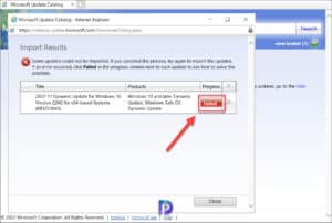 Fix WSUS Update Import Error 80131509 Microsoft Update Catalog ...