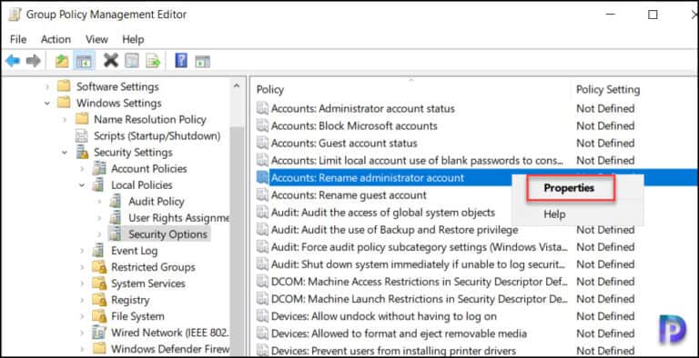 How to Rename Administrator Account using GPO (Group Policy) » Prajwal ...