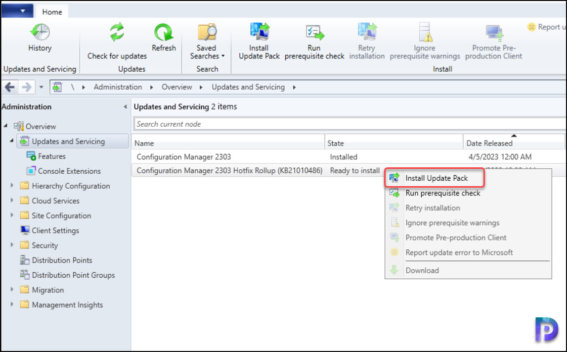 SCCM 2303 KB21010486 Hotfix Rollup - Fixes and Improvements » Prajwal Desai