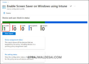 Enable Screen Saver on Windows using Intune » Prajwal Desai