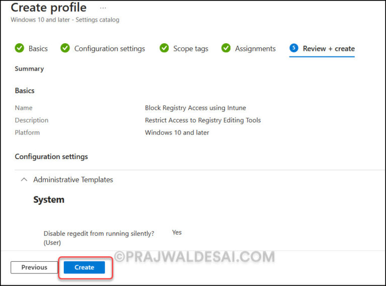 Easily Block Windows Registry Access using Intune Policy » Prajwal Desai