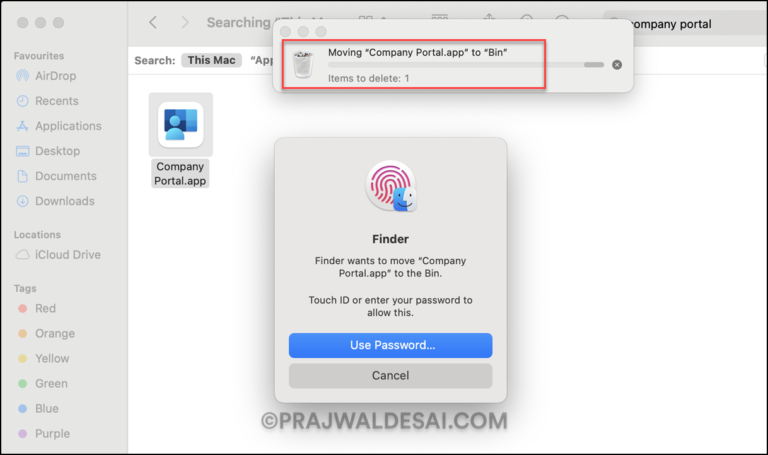 Remove Device from Company Portal for macOS » Prajwal Desai