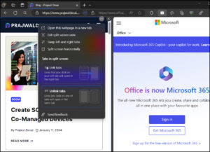 How to Enable Split Screen in Microsoft Edge