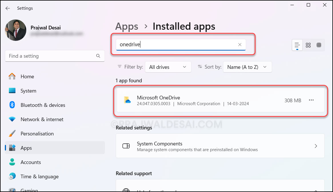 3 Ways to Remove OneDrive from File Explorer in Windows 11 » Prajwal Desai