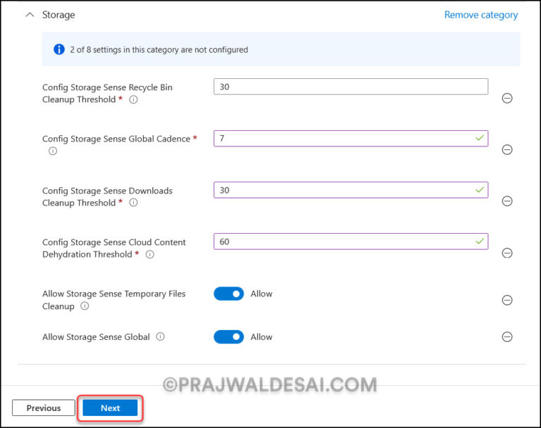 How to Configure Storage Sense using Intune » Prajwal Desai