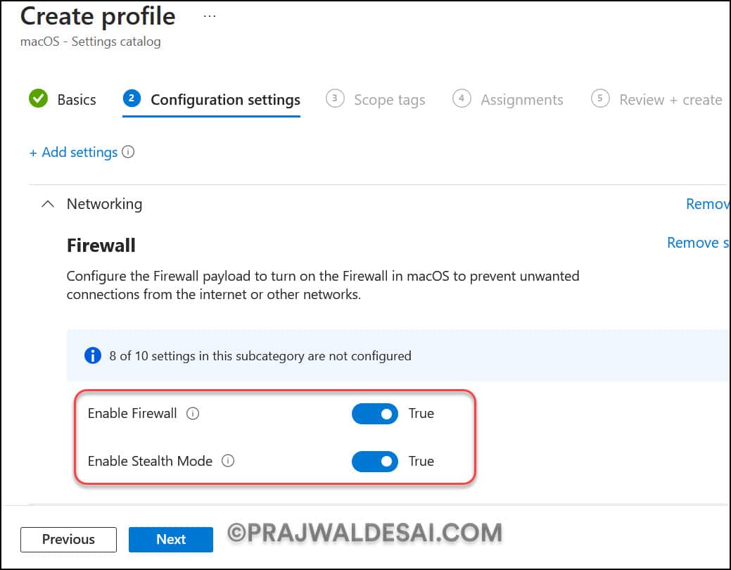 Enable Stealth Mode on macOS using Intune » Prajwal Desai