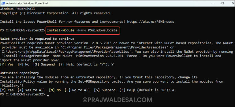 How to Show or Hide updates in Windows 11 » Prajwal Desai