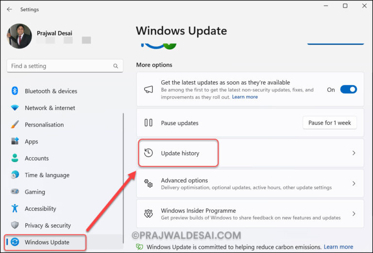 4 Best Ways to View Update History in Windows 11/10