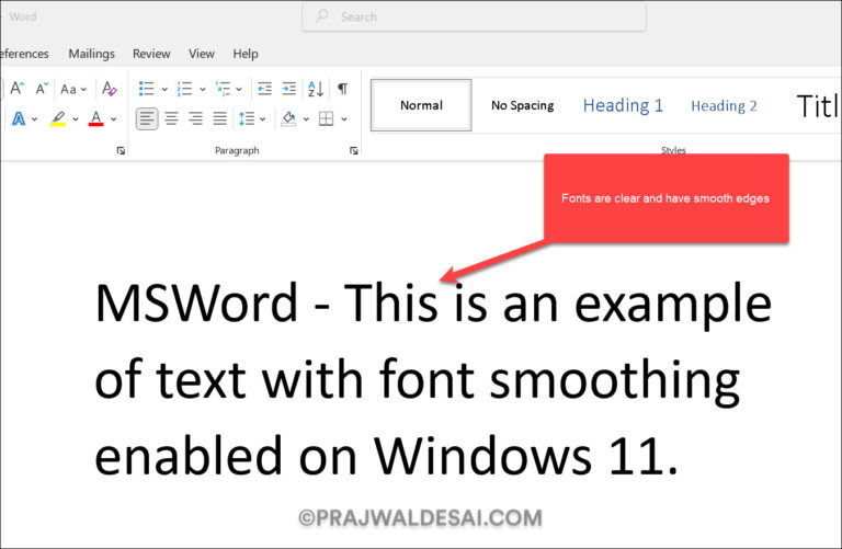 How to Enable or Disable Font Smoothing in Windows 11 » Prajwal Desai