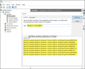 Enable Windows 11 24H2 updates in WSUS and SCCM » Prajwal Desai