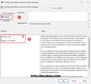 Configure the Refresh Interval for Server Manager Effectively