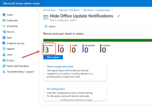 Disable Office Update Notifications Using Intune Effectively