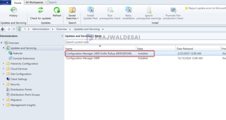 KB30385346 Hotfix Rollup for SCCM 2409 - Fixes & Installation Guide