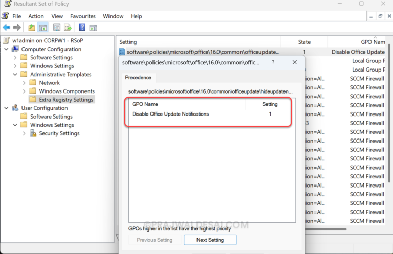 How to Disable Office Update Notifications Using GPO