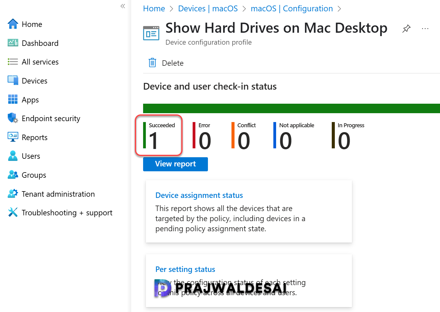 Show Hard Drives On Mac Desktop using Intune