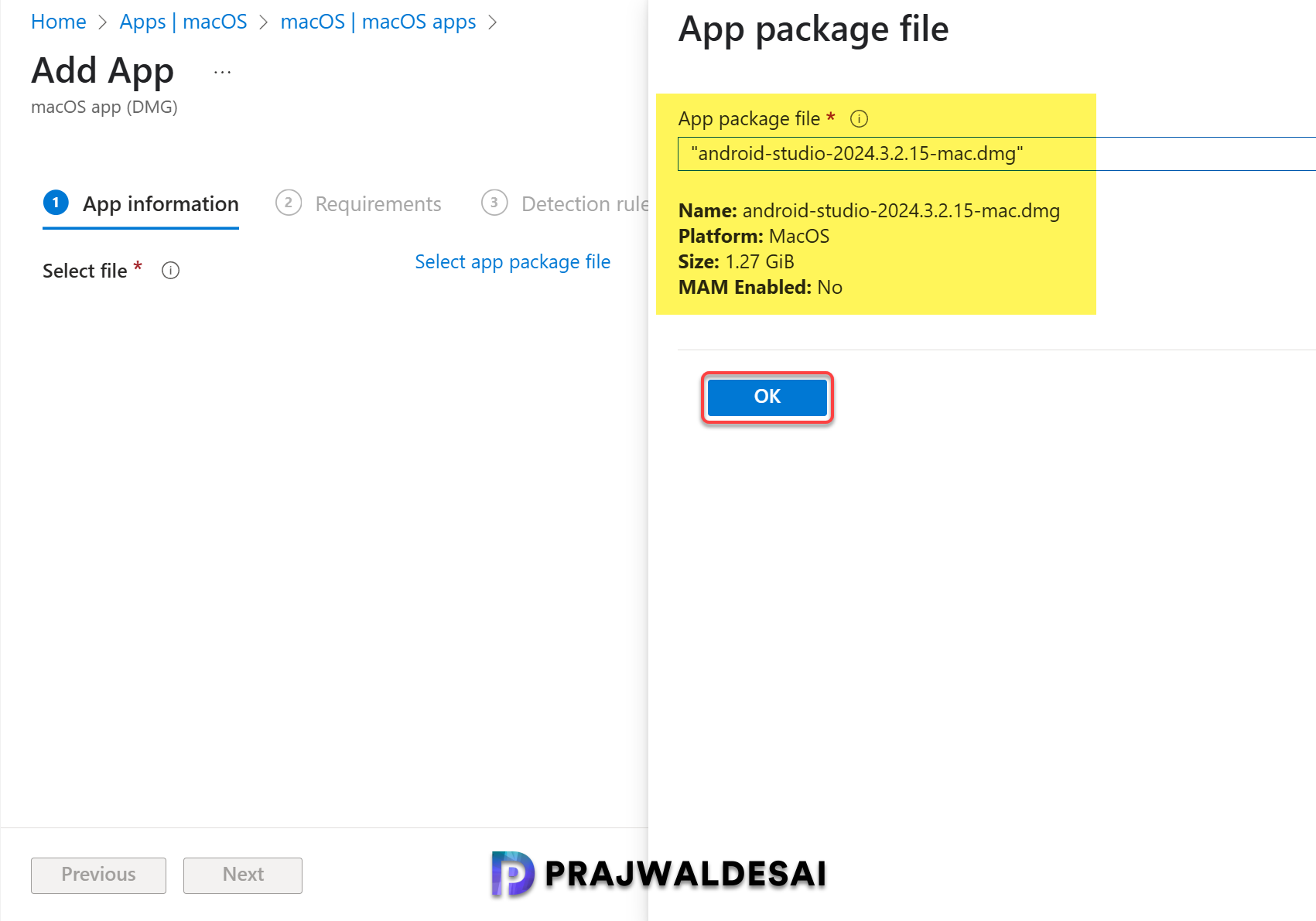 Deploy Android Studio using Intune on Mac Devices