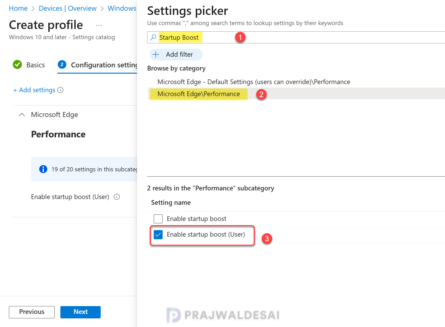 How to Enable or Disable Startup Boost in Edge using Intune