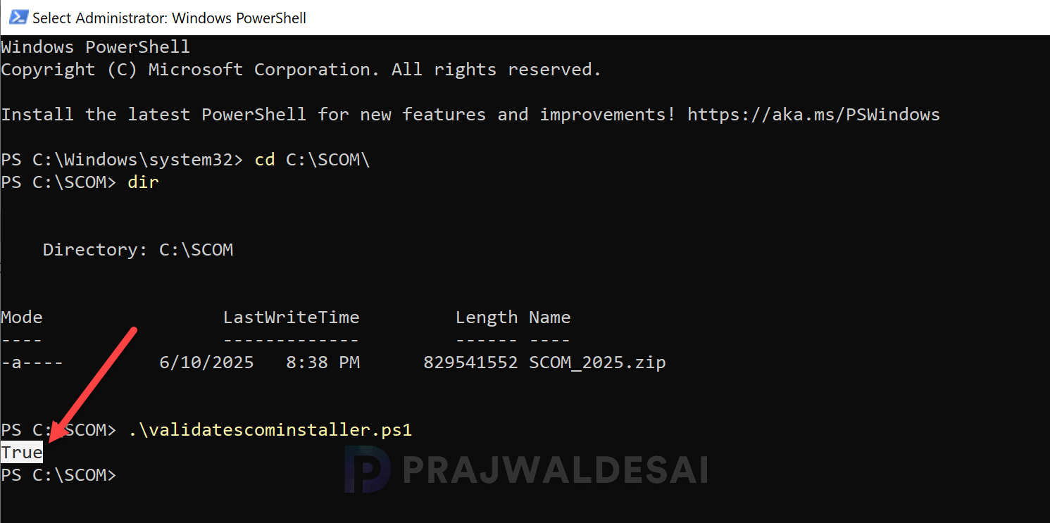 How to Perform Checksum Validation of SCOM Installer » Prajwal Desai