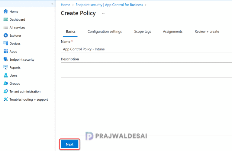 Configure App Control for Business in Intune » Prajwal Desai