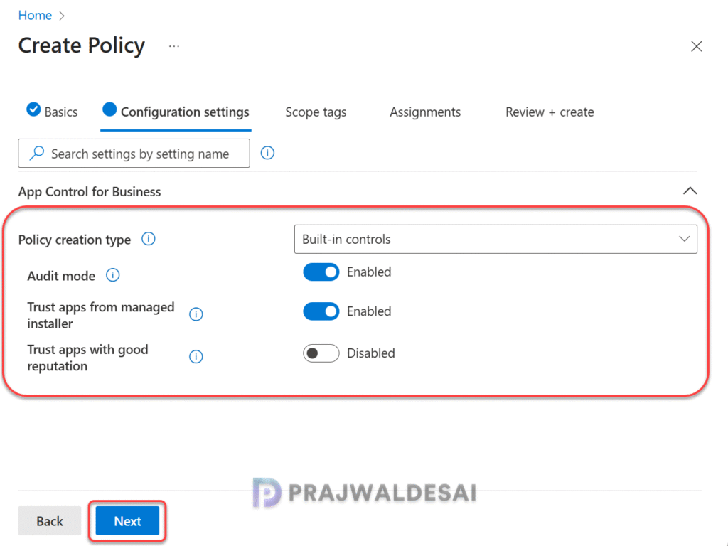 Configure App Control for Business in Intune » Prajwal Desai