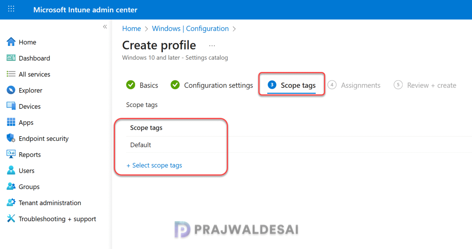 How to Create and Use Intune Scope Tags » Prajwal Desai