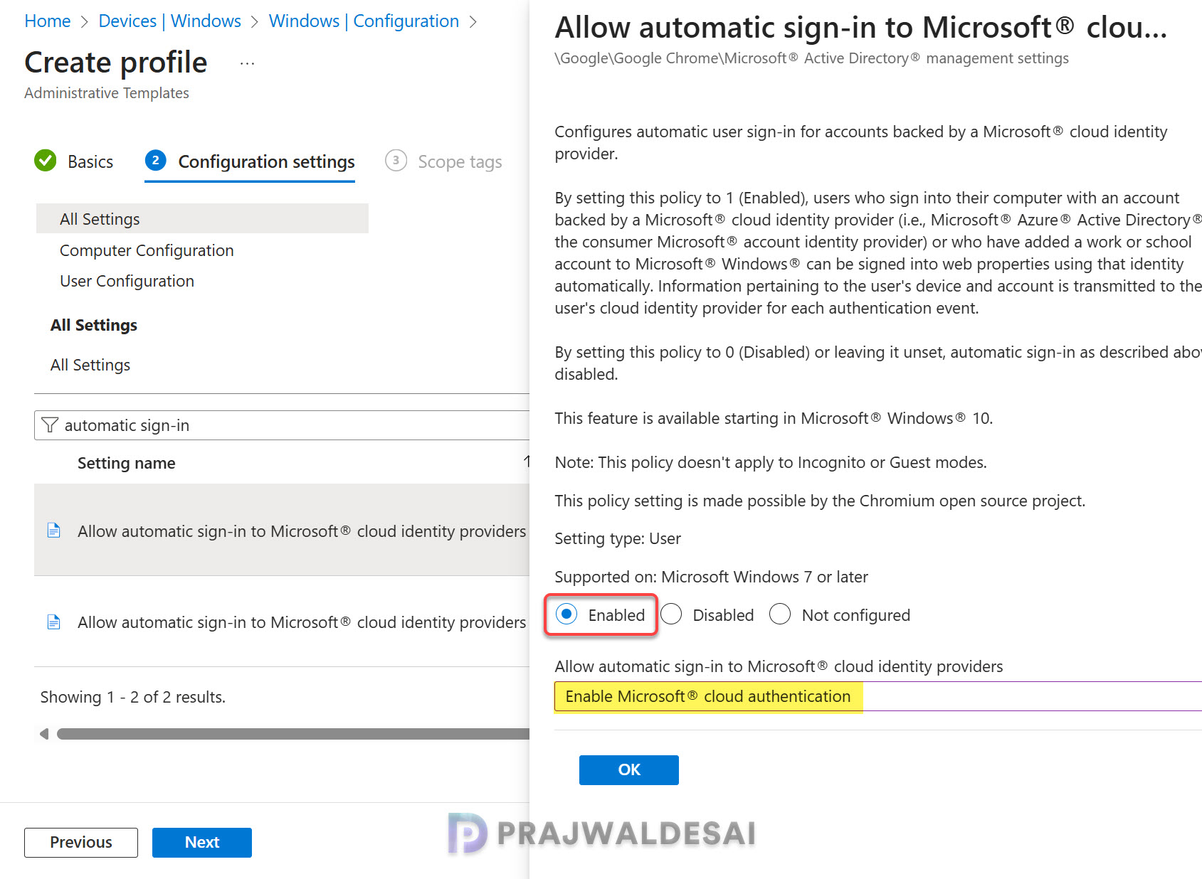 Enable SSO for Chrome using Intune: Step-by-Step Guide