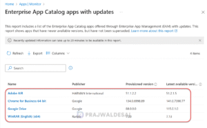 Update Enterprise App Catalog Apps in Intune » Prajwal Desai