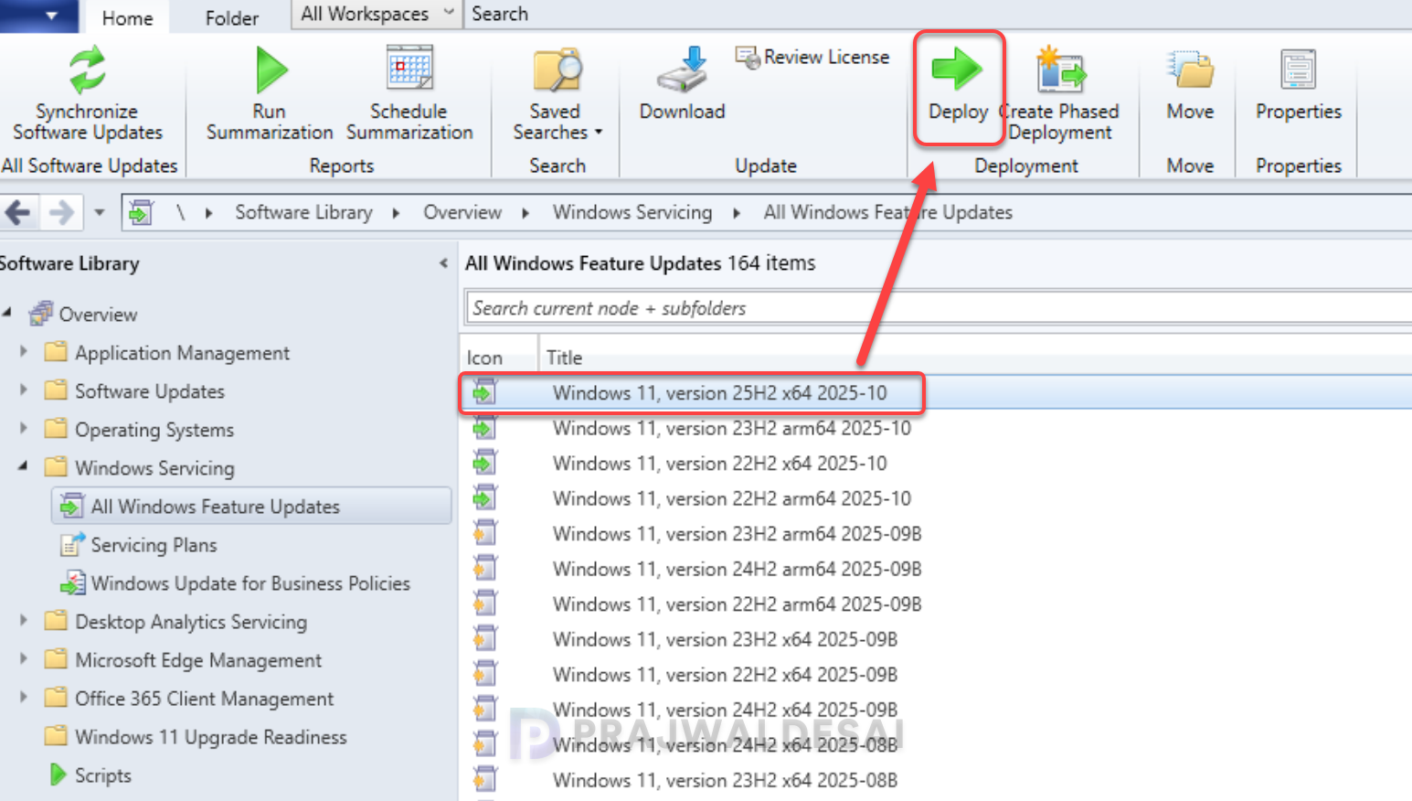 Perform Windows 11 25H2 Upgrade using SCCM » Prajwal Desai
